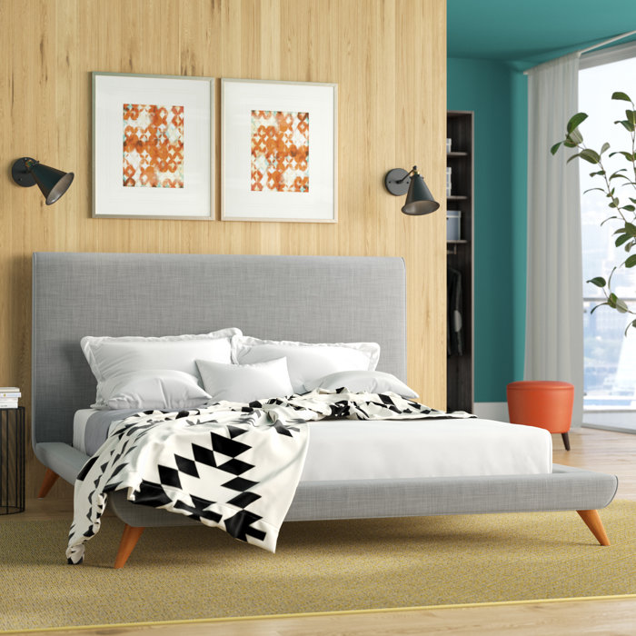 Valle Upholstered Platform Bed And Reviews Allmodern